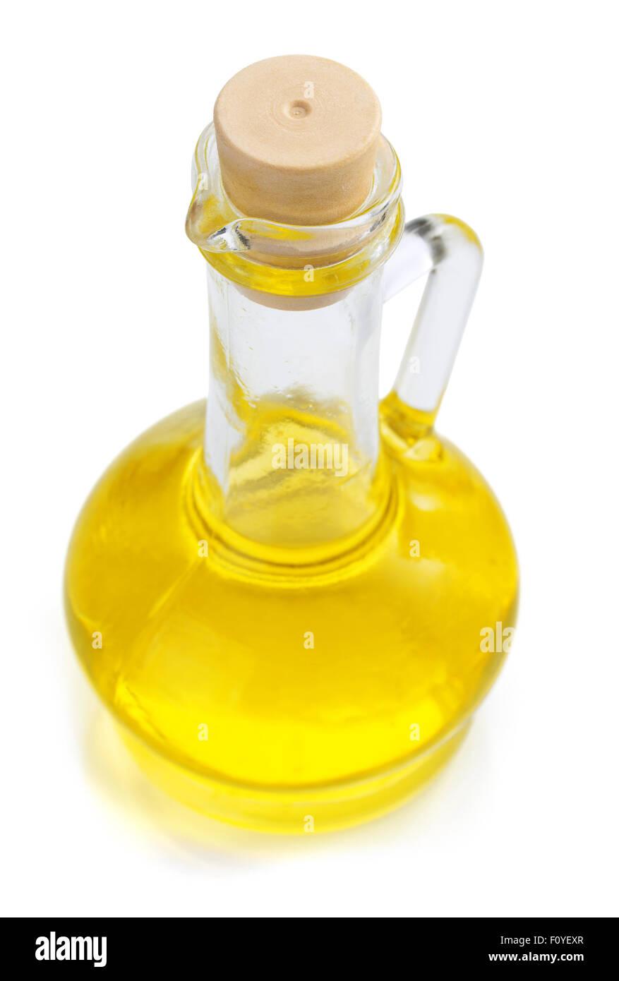 bottle of oil isolated at white background Stock Photo - Alamy