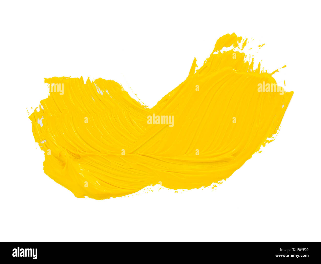 oil paint spot isolated on white background Stock Photo - Alamy