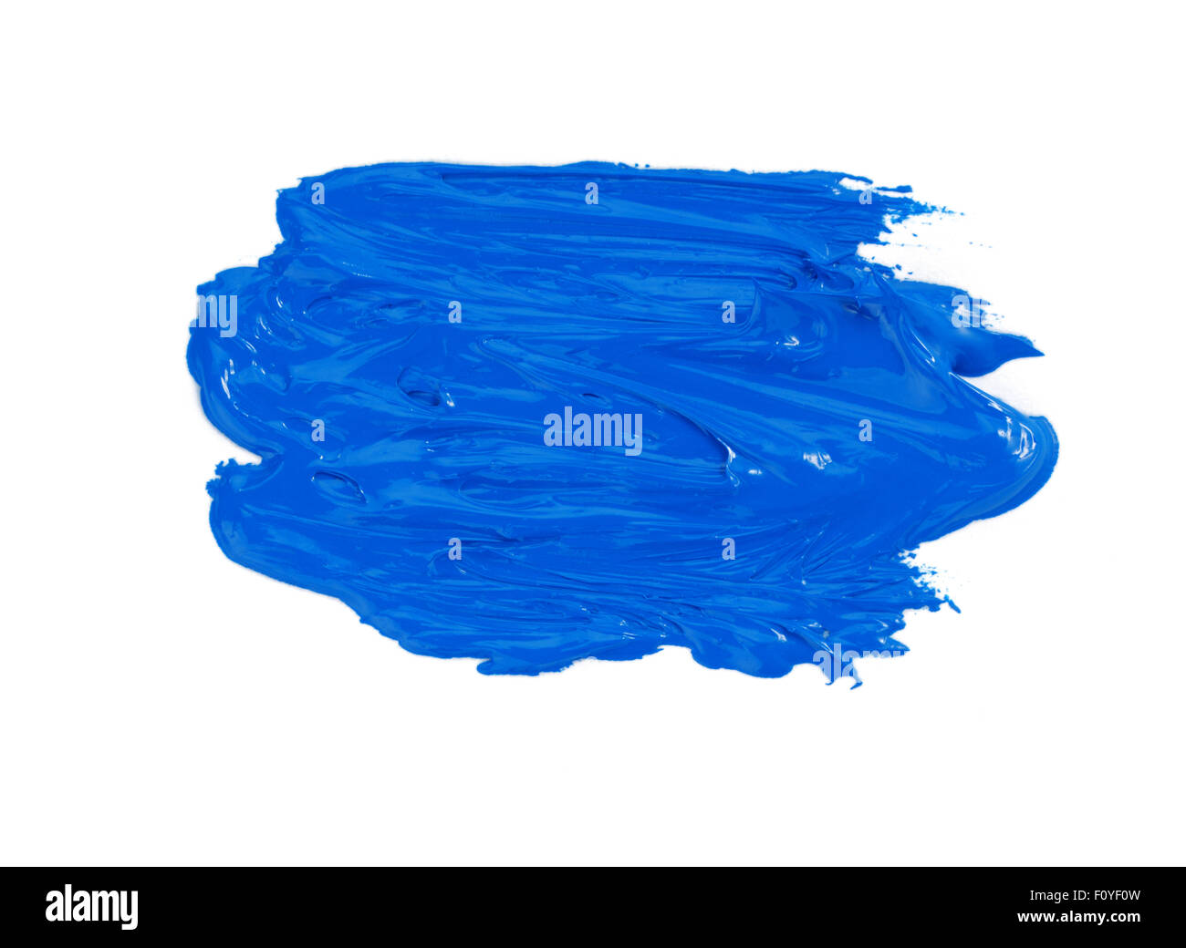 oil paint spot isolated on white background Stock Photo - Alamy