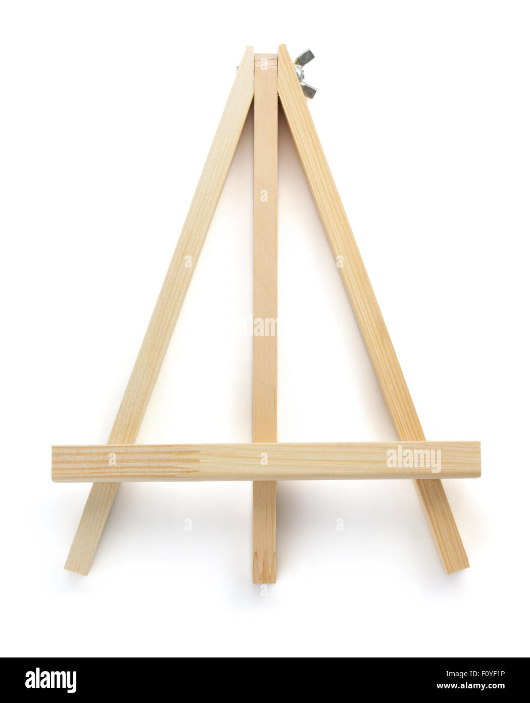 wooden easel isolated on white background Stock Photo - Alamy