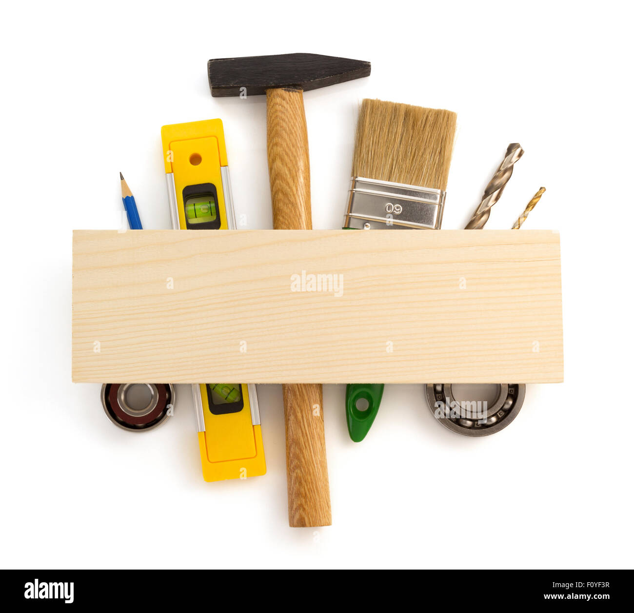 set of tools and instruments isolated on white background Stock Photo ...