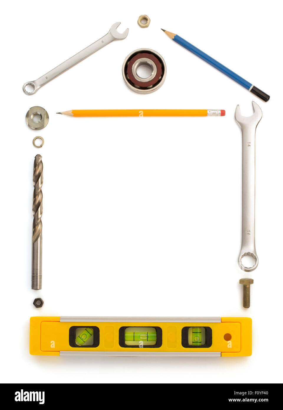 engineering concept isolated on white background Stock Photo - Alamy