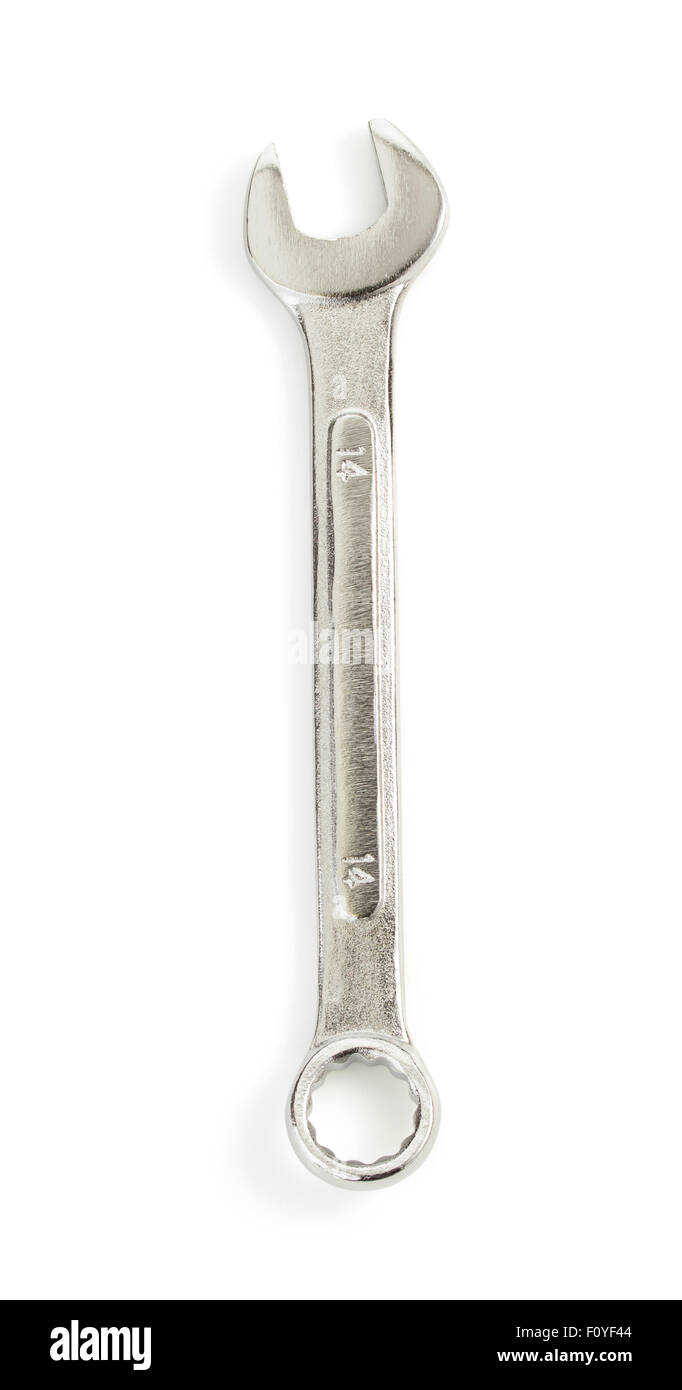 wrench tool isolated on white background Stock Photo - Alamy