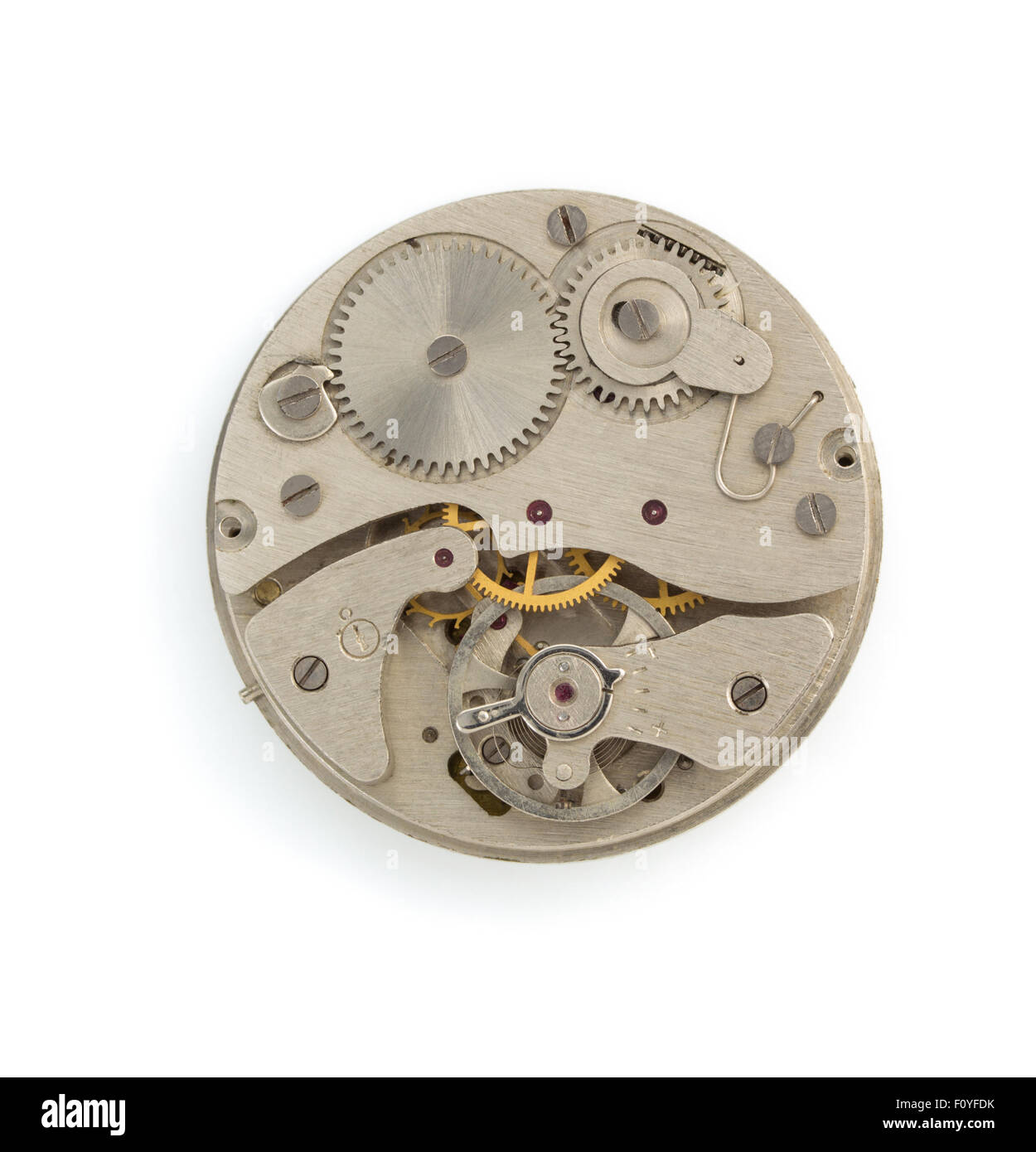 watch mechanism isolated on white background Stock Photo - Alamy