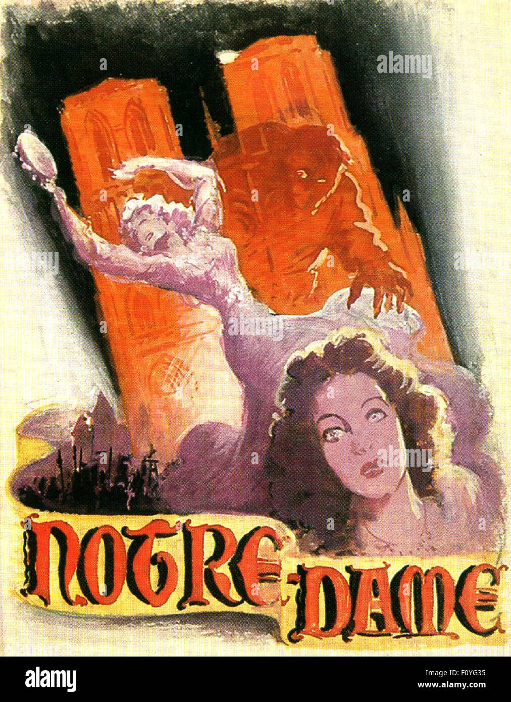 The hunchback of notre dame 1939 07 movie poster hi-res stock ...
