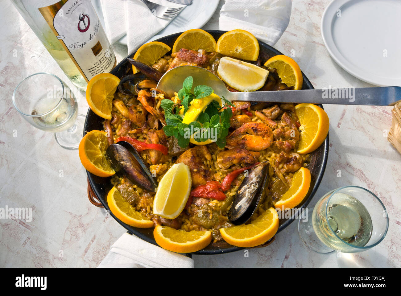 Spanish table setting traditional food hi-res stock photography and ...