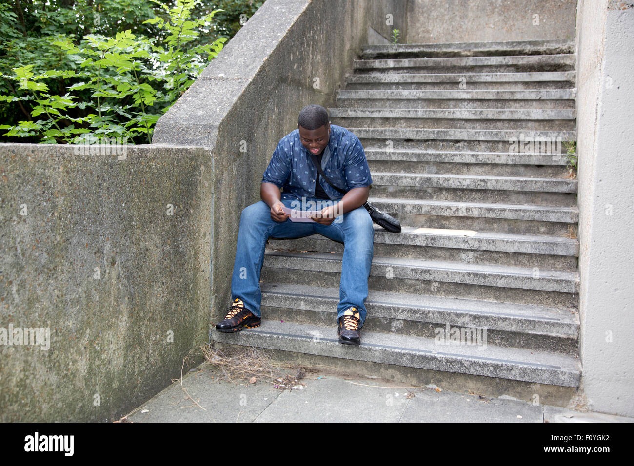Student getting their exam results Stock Photo - Alamy