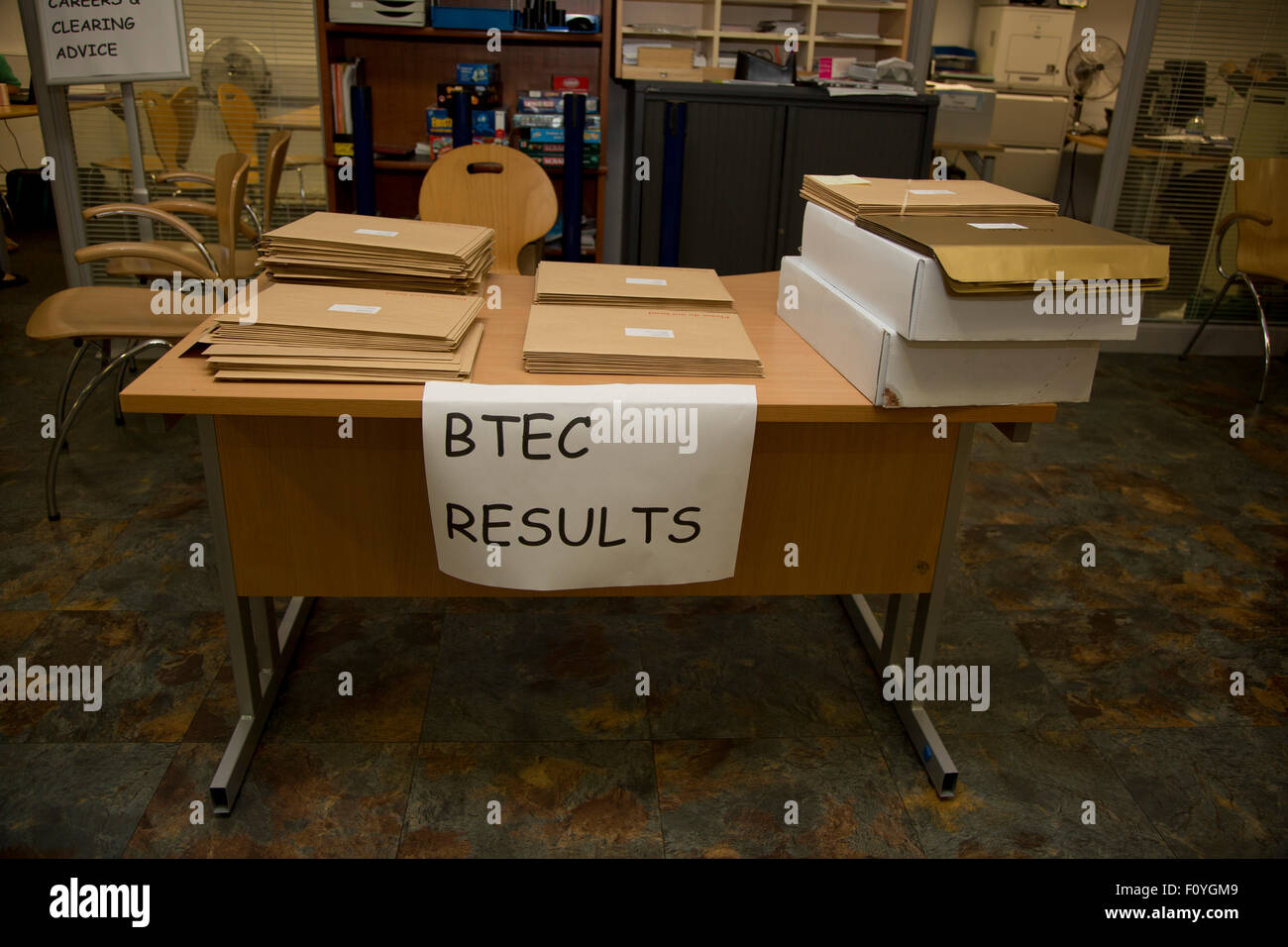 Envelopes with examination results Stock Photo - Alamy