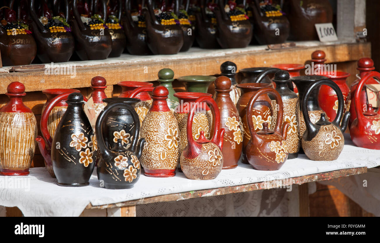 Pottery on display in pomaire hi-res stock photography and images - Alamy