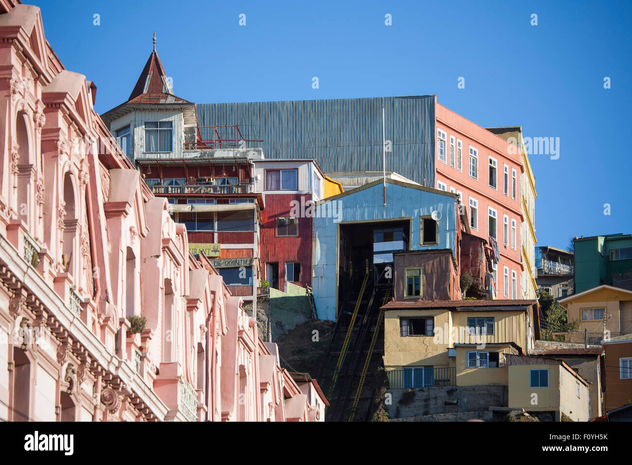 Funicular in valparaiso hi-res stock photography and images - Alamy