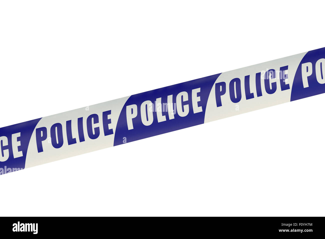 Police barrier tape on Cut Out Stock Images & Pictures - Alamy