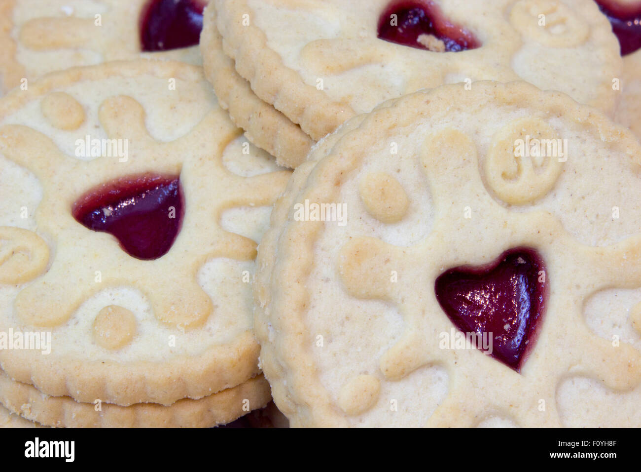 Jammy Dodger biscuits Stock Photo - Alamy