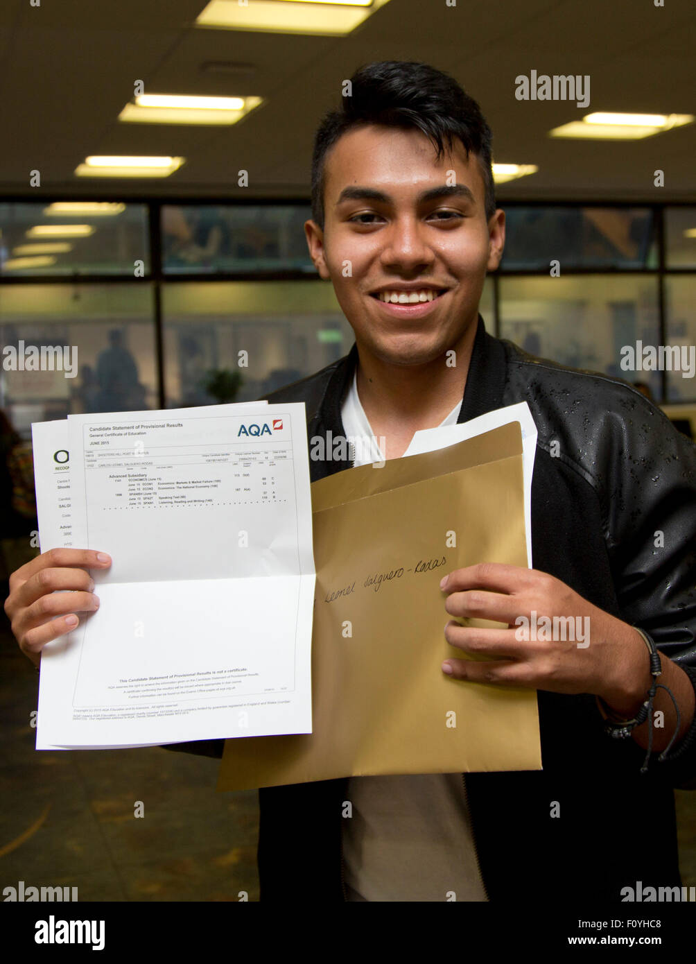 Boys celebrating exam results hi-res stock photography and images - Alamy