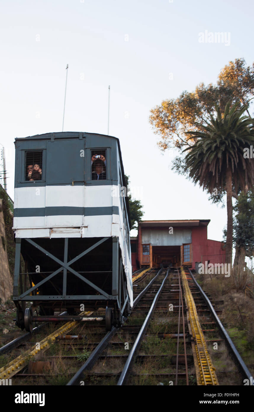 Funicular in valparaiso hi-res stock photography and images - Alamy