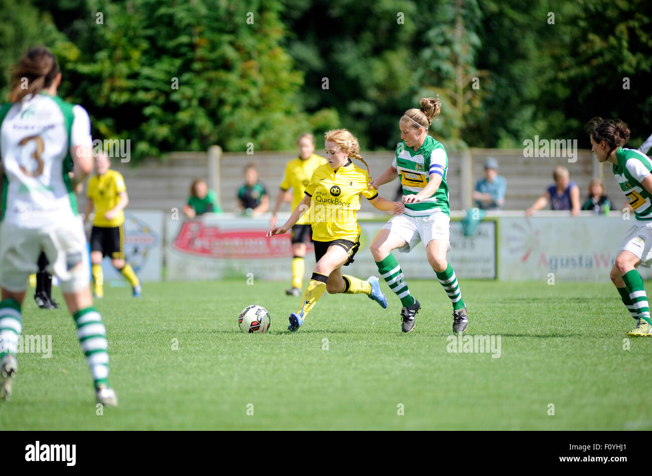 Sherborne, England. 23rd August 2015. 16 year old Mollie Rouse (Centre ...