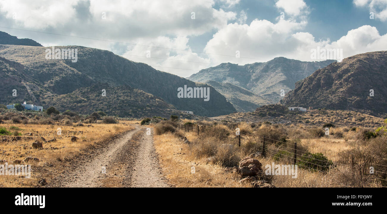 Landscape in Cape Gata natural park, Almería, Spain Stock Photo - Alamy