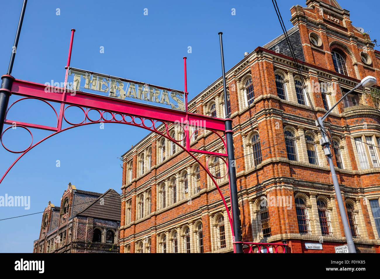 East entrance to the famous street market called The Barras, Glasgow ...