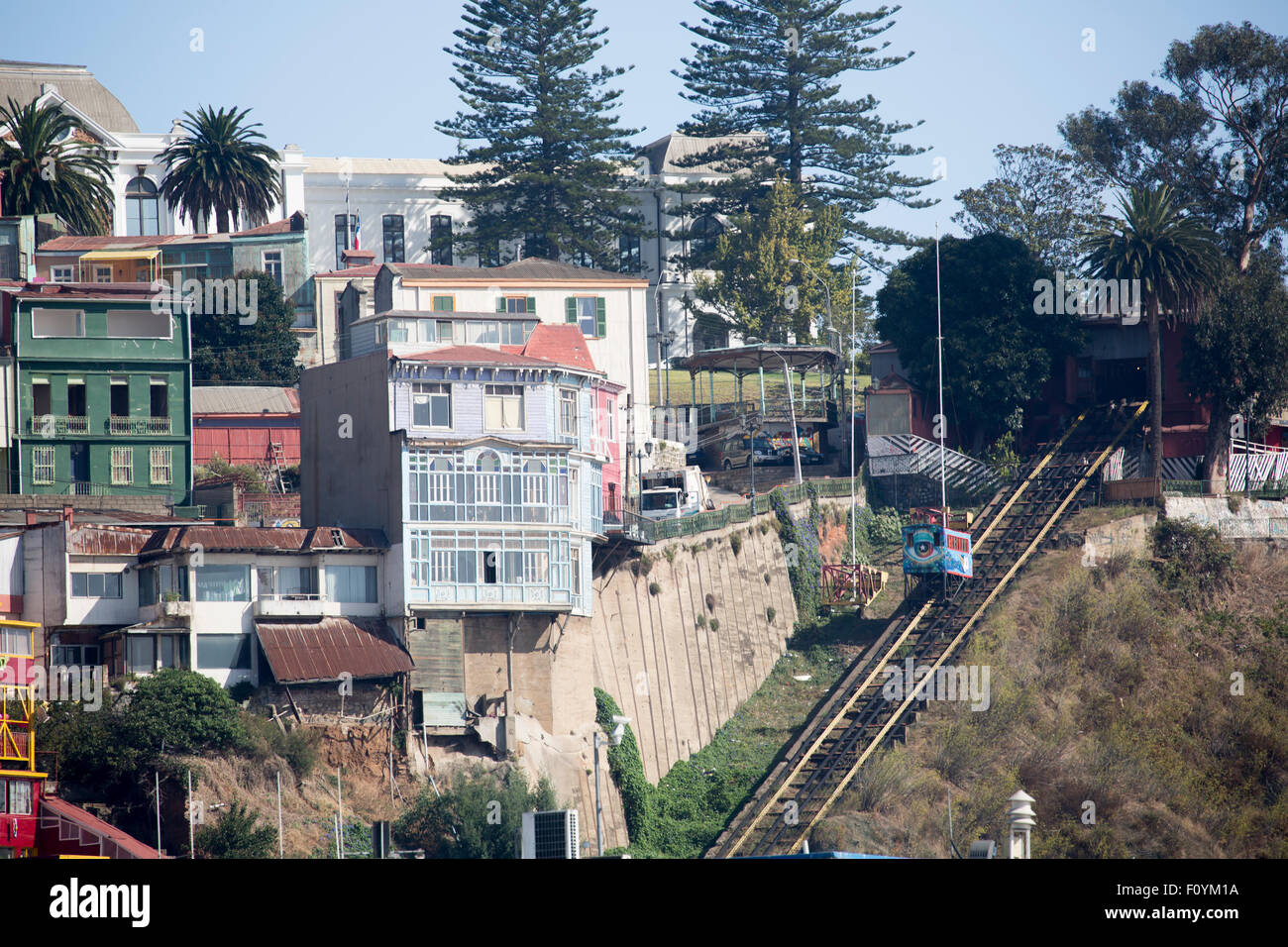 Funicular valparaiso chile hi-res stock photography and images - Alamy