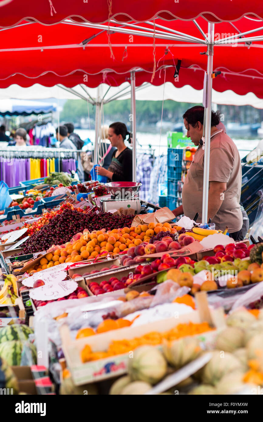 La Batte Sunday market in Liege, Belgium Stock Photo - Alamy