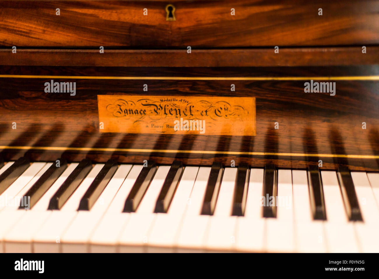 Antique keyboard instrument at the Museum of Musical Instruments ...