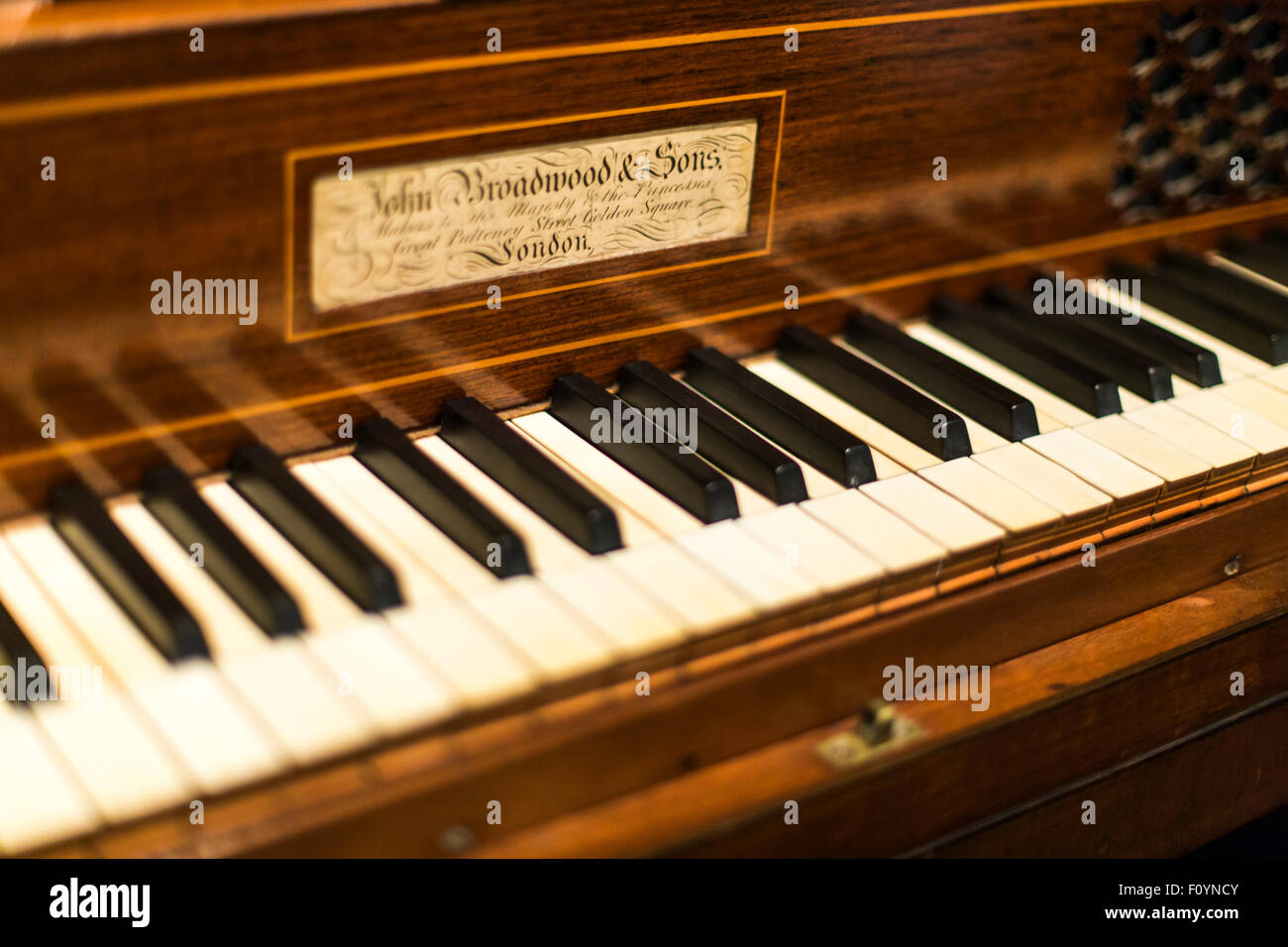 Antique keyboard instrument at the Museum of Musical Instruments ...
