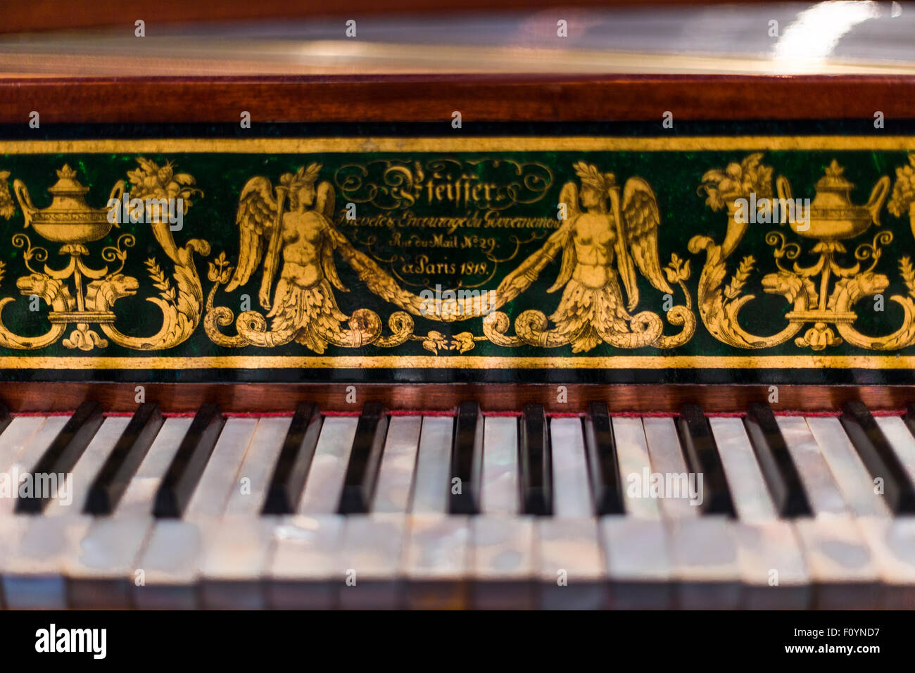 Antique keyboard instrument at the Museum of Musical Instruments ...