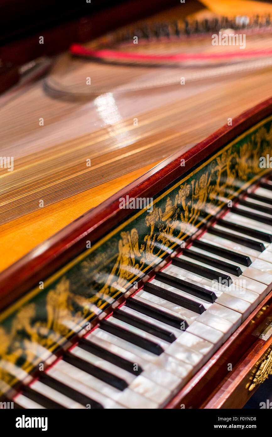 Antique keyboard instrument at the Museum of Musical Instruments ...