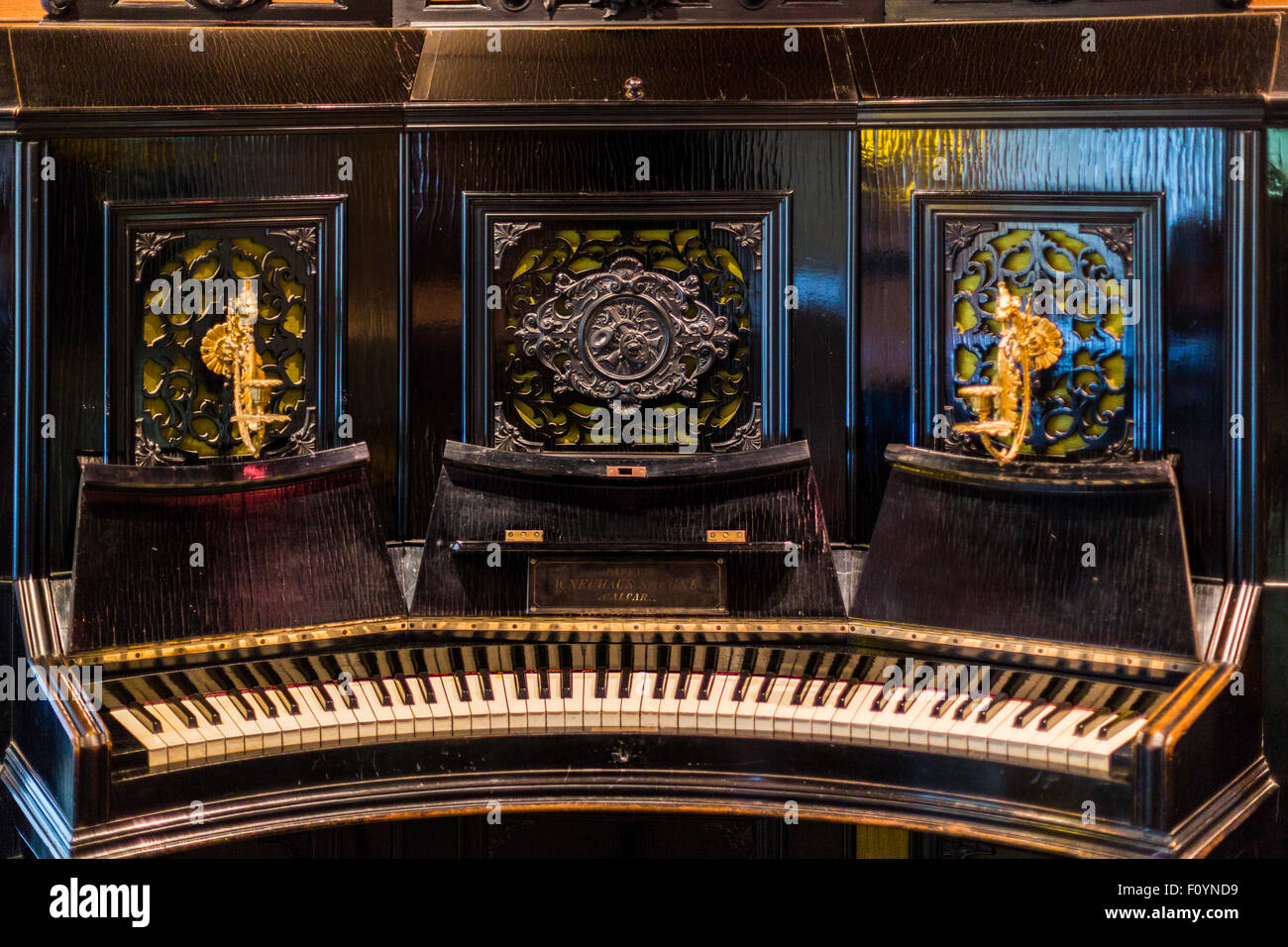 Antique keyboard instrument at the Museum of Musical Instruments ...