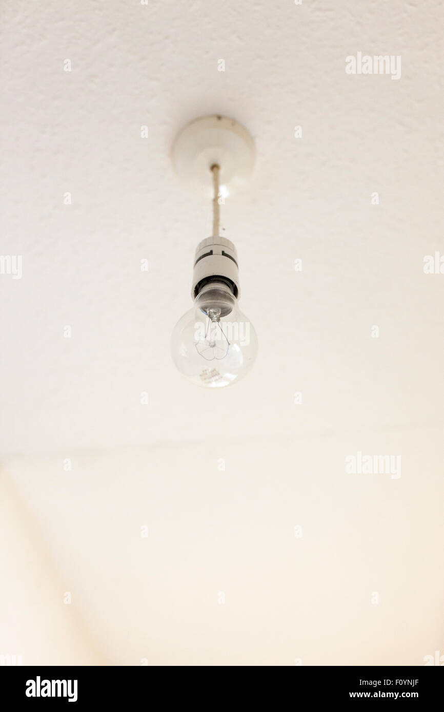a light bulb from a ceiling Stock Photo - Alamy