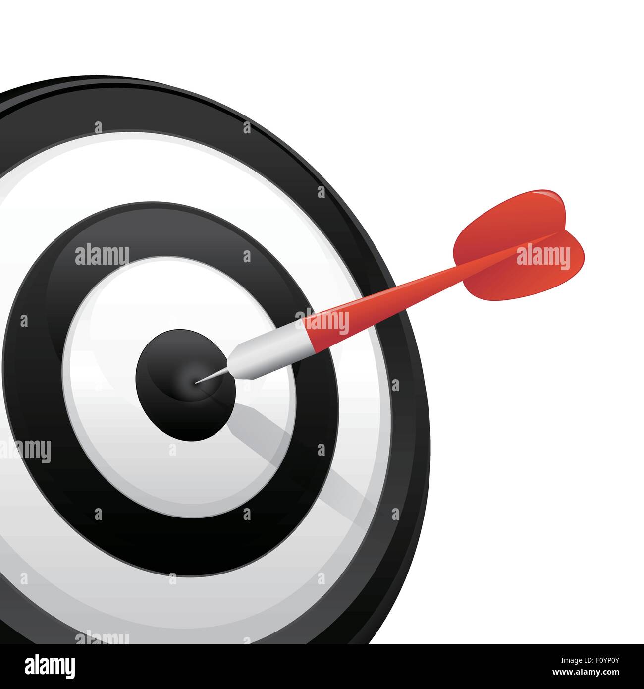 Dart hitting a target Stock Vector Image & Art - Alamy