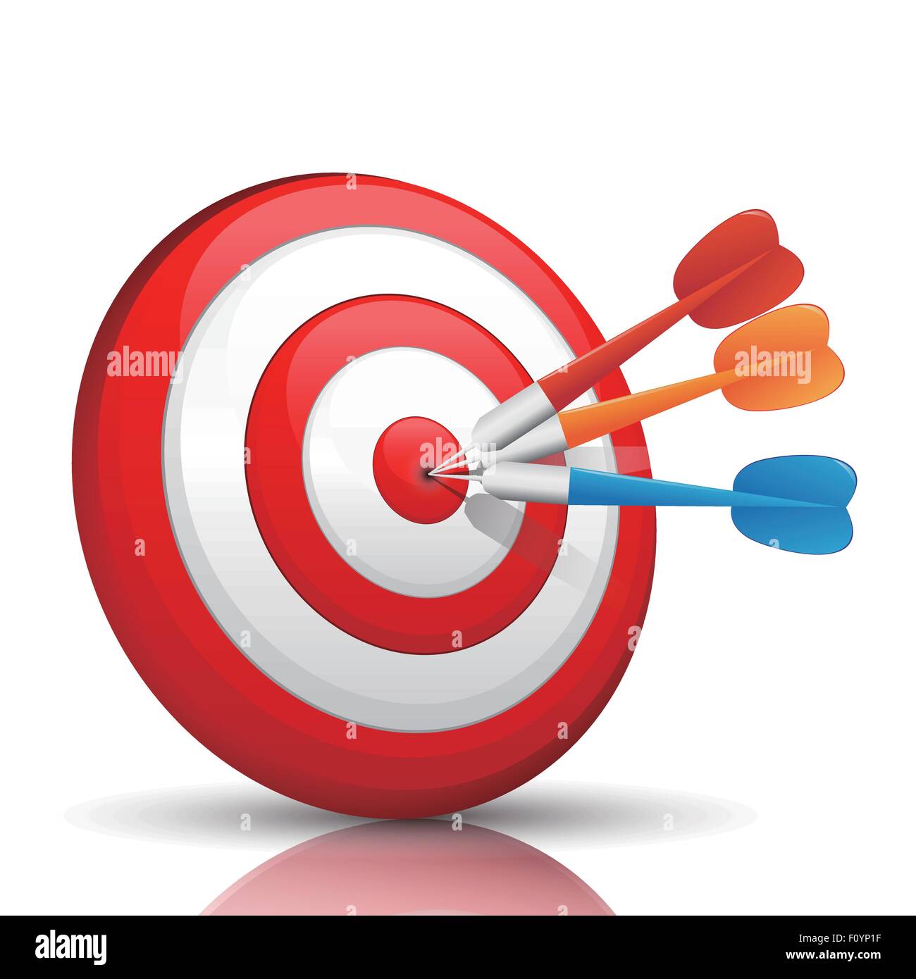 Scoring goal hitting target Stock Vector Images - Alamy