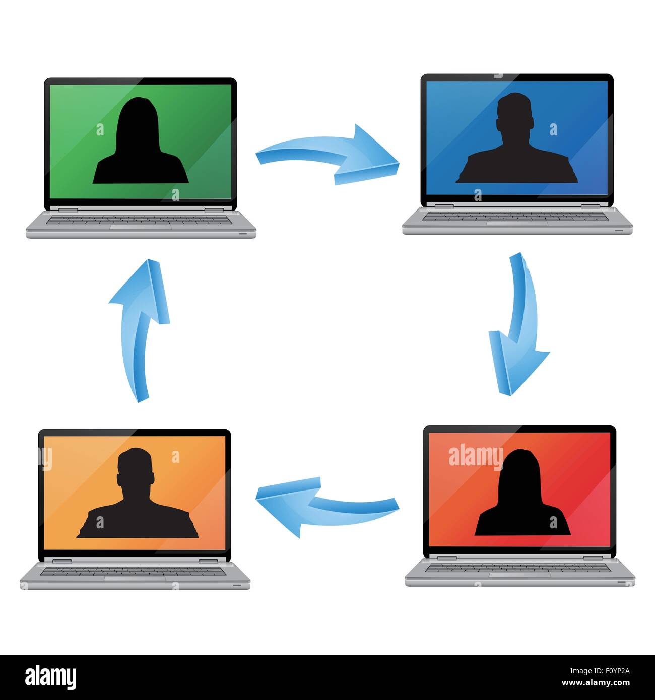 Connection computer screen Stock Vector Images - Alamy