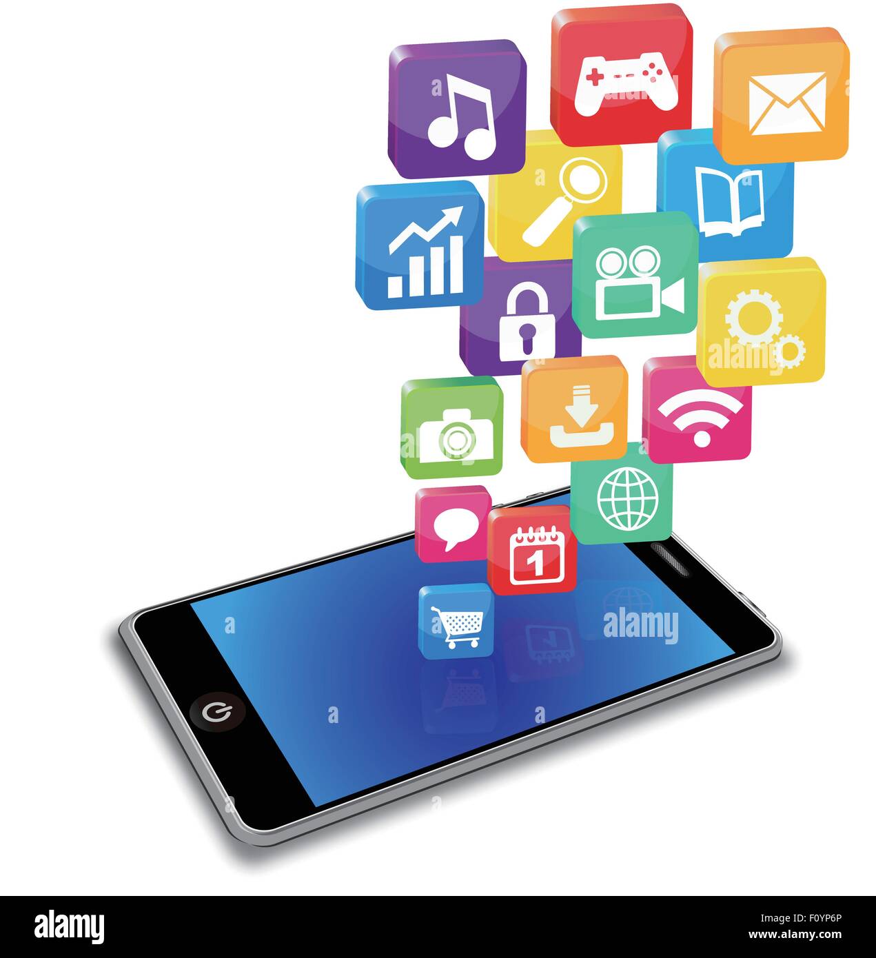 Several telephones Stock Vector Images - Alamy