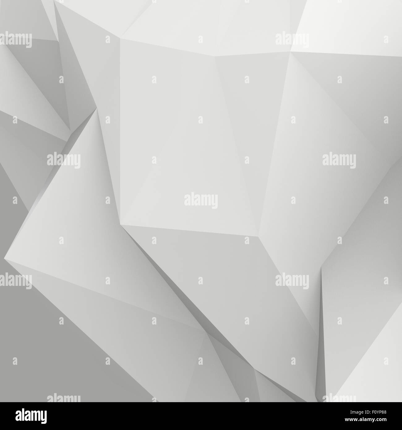 Abstract white low poly shape hi-res stock photography and images - Alamy