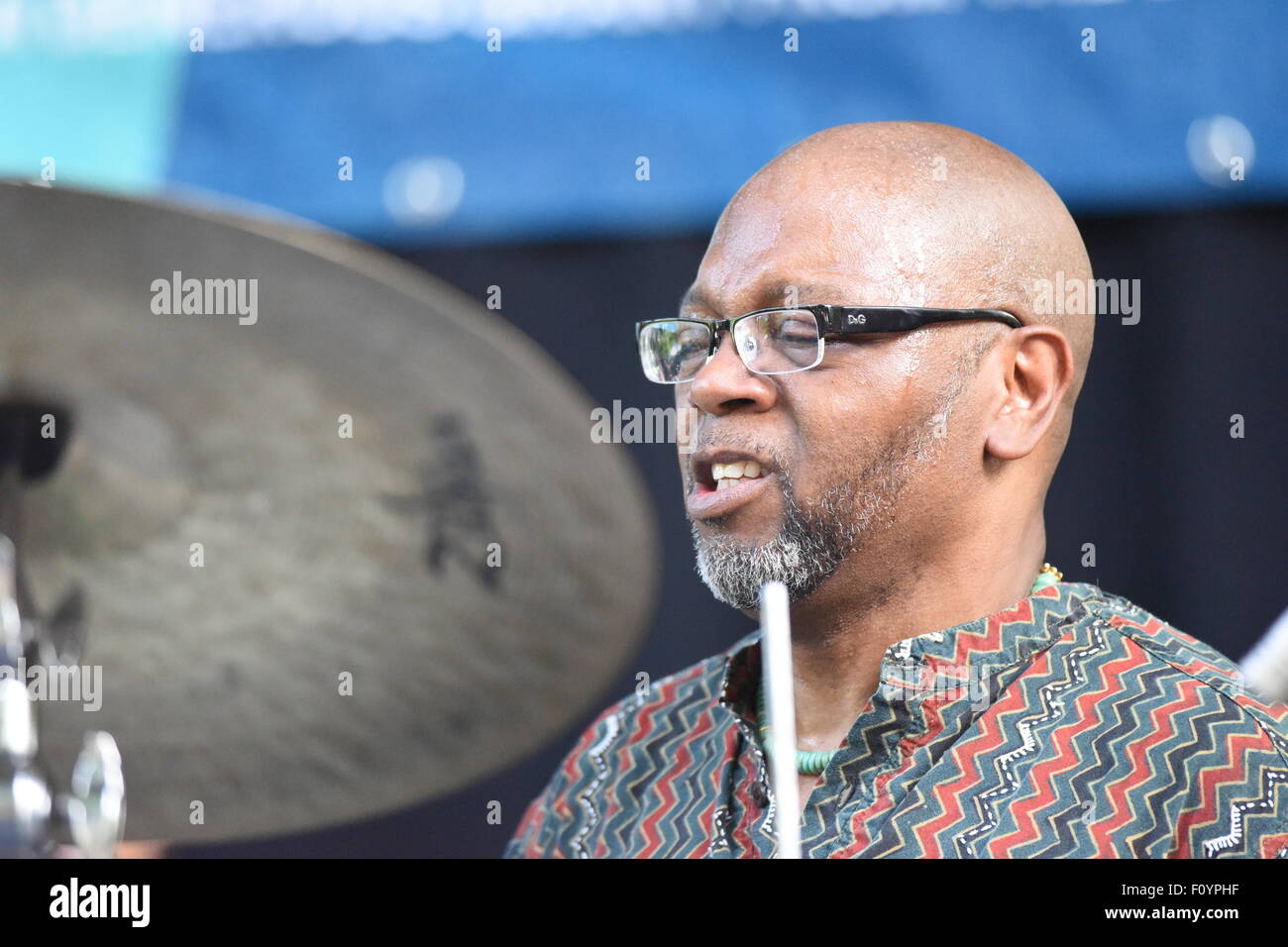 New York City, United States. 23rd Aug, 2015. Drummer Lewis Nash on ...