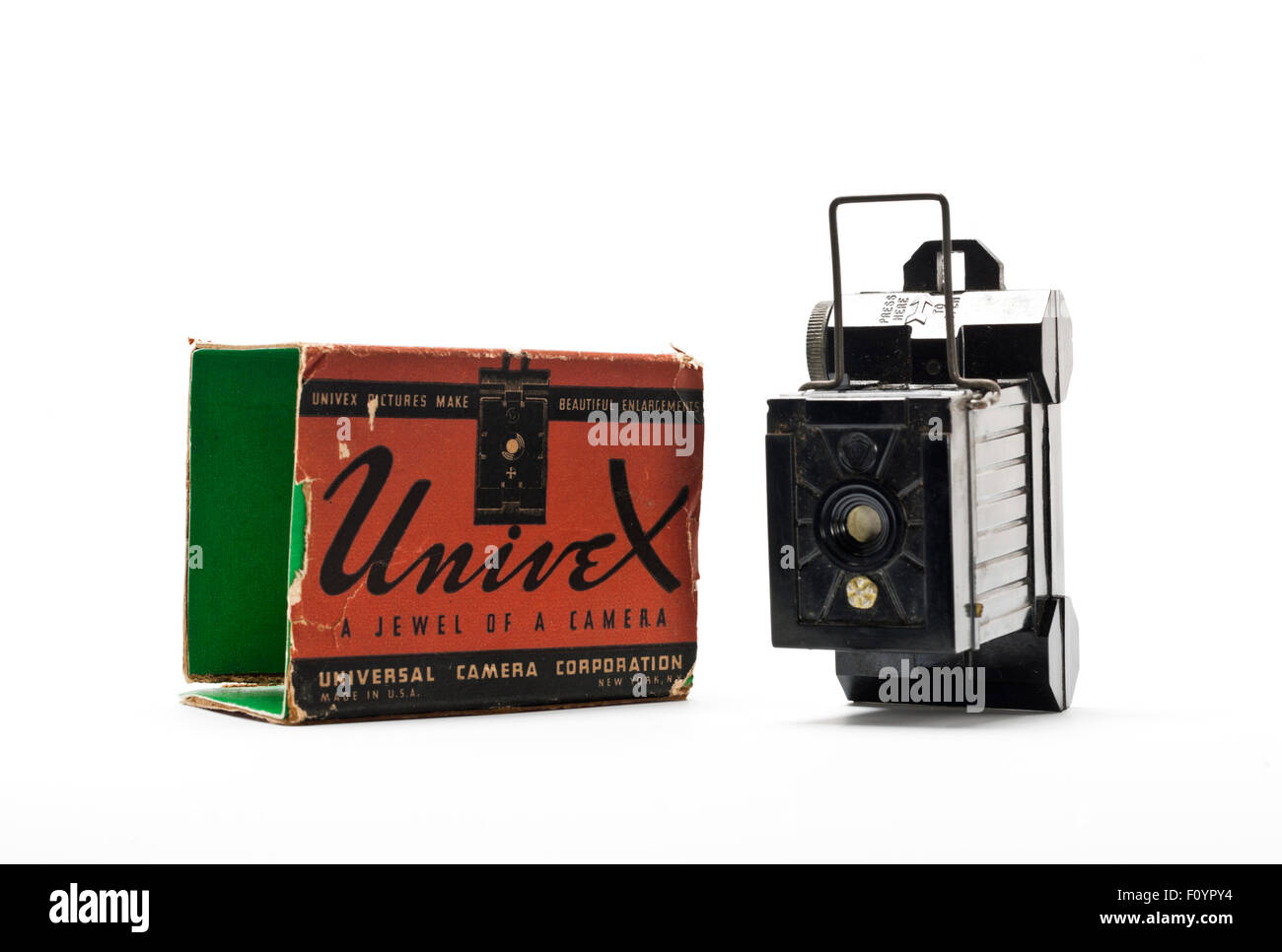 The Univex A Model Tiny Bakelite Film Camera Stock Photo - Alamy