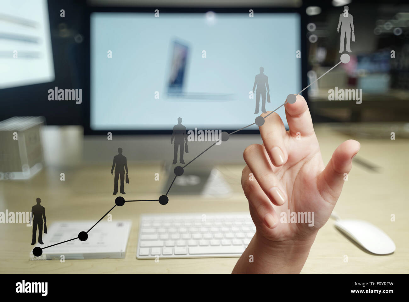 Business hand working new hi-res stock photography and images - Alamy