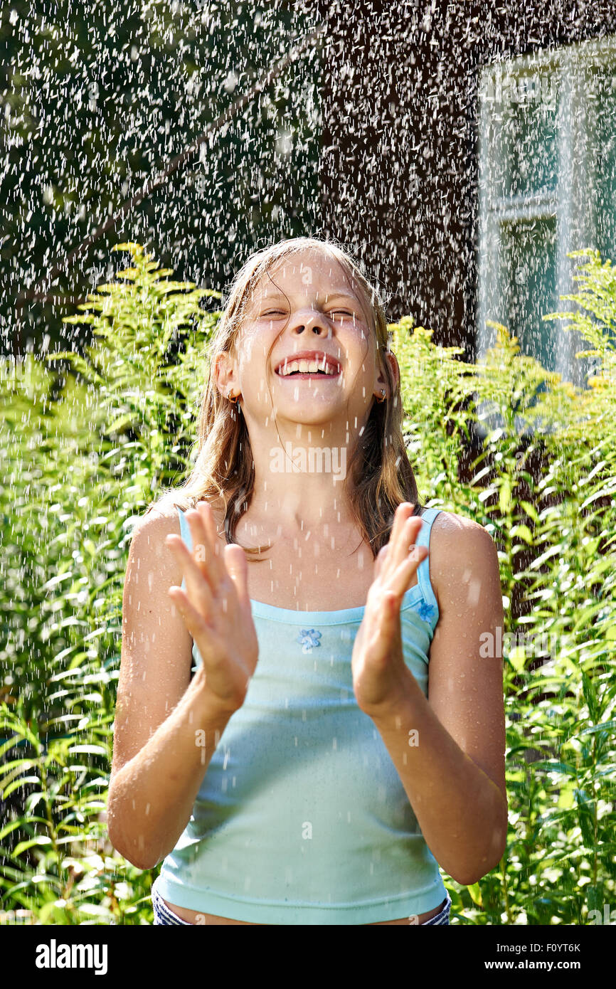 Girl plants summer hi-res stock photography and images - Alamy