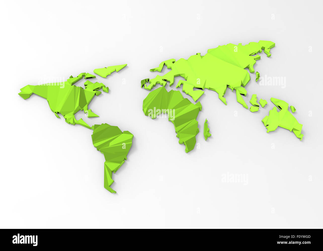 3d world map hi-res stock photography and images - Alamy