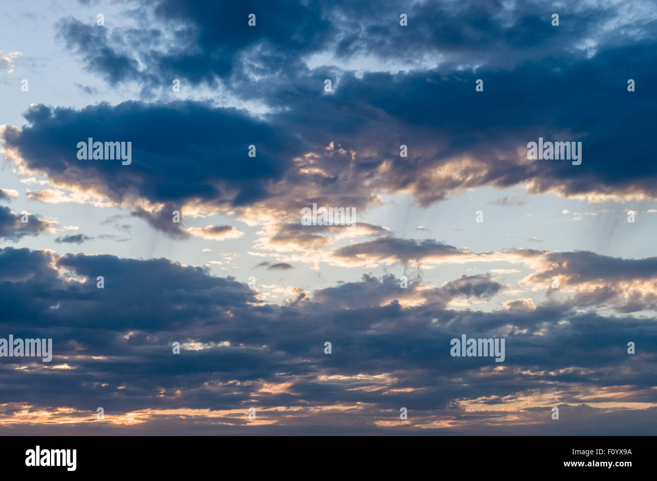 Sky and clouds on sunset Stock Photo - Alamy