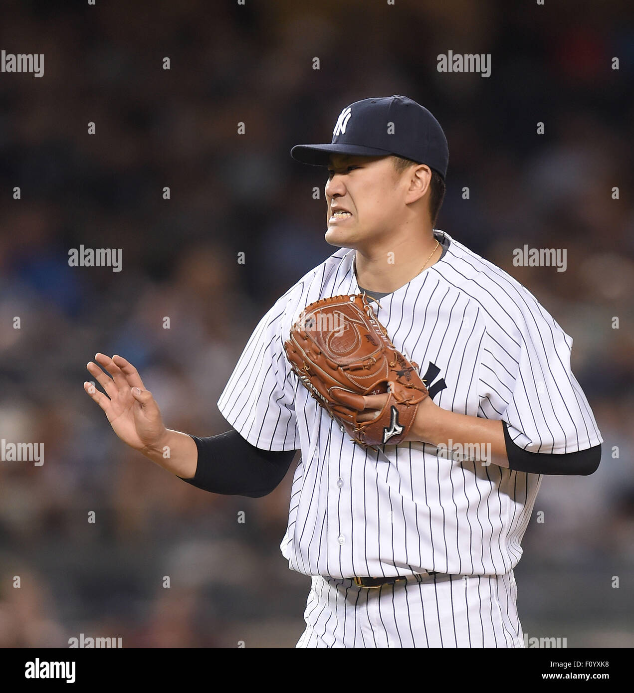 the Bronx, New York, USA. 21st Aug, 2015. Masahiro Tanaka (Yankees), AUGUST 21, 2015 - MLB ...