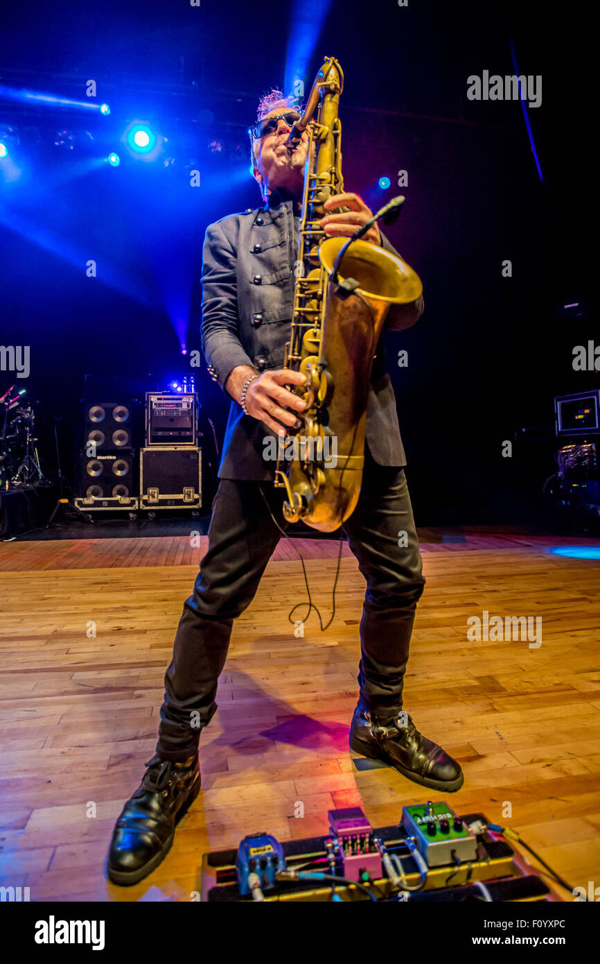 Royal Oak, Michigan, USA. 22nd Aug, 2015. MARS WILLIAMS of PSYCHEDELIC ...