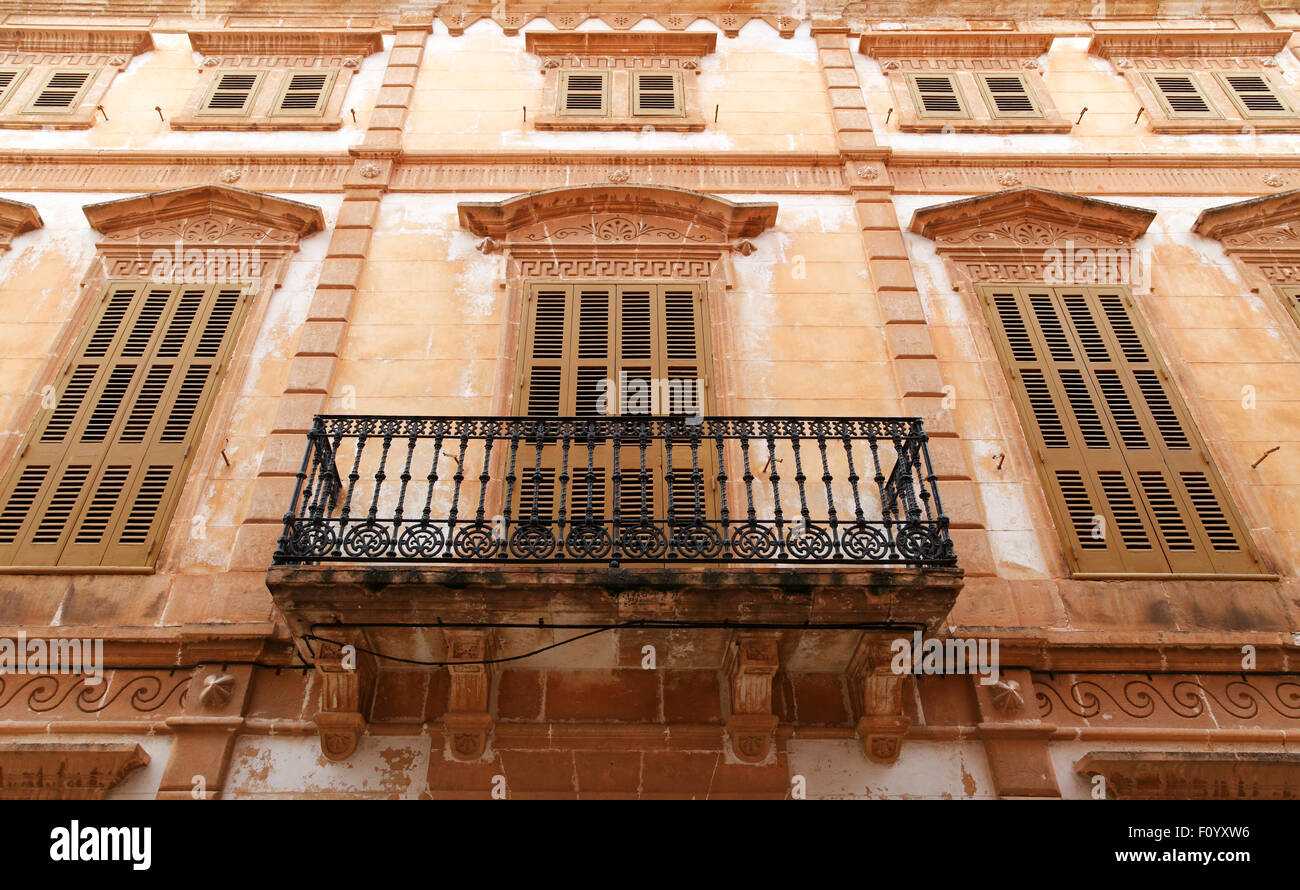 Old stone Buildings in the centre of Ciutadella, Menorca Stock Photo ...