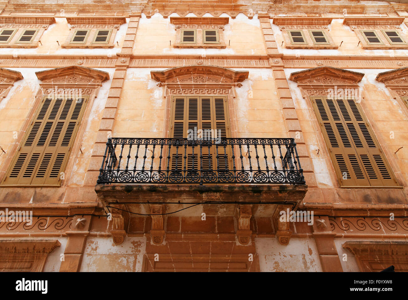Old stone Buildings in the centre of Ciutadella, Menorca Stock Photo ...