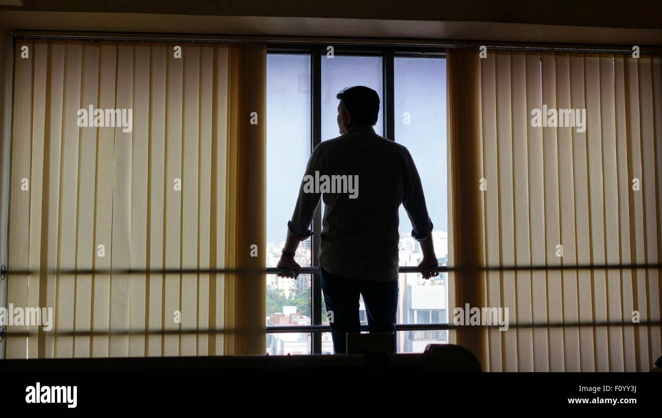 Silhouette railing hi-res stock photography and images - Alamy