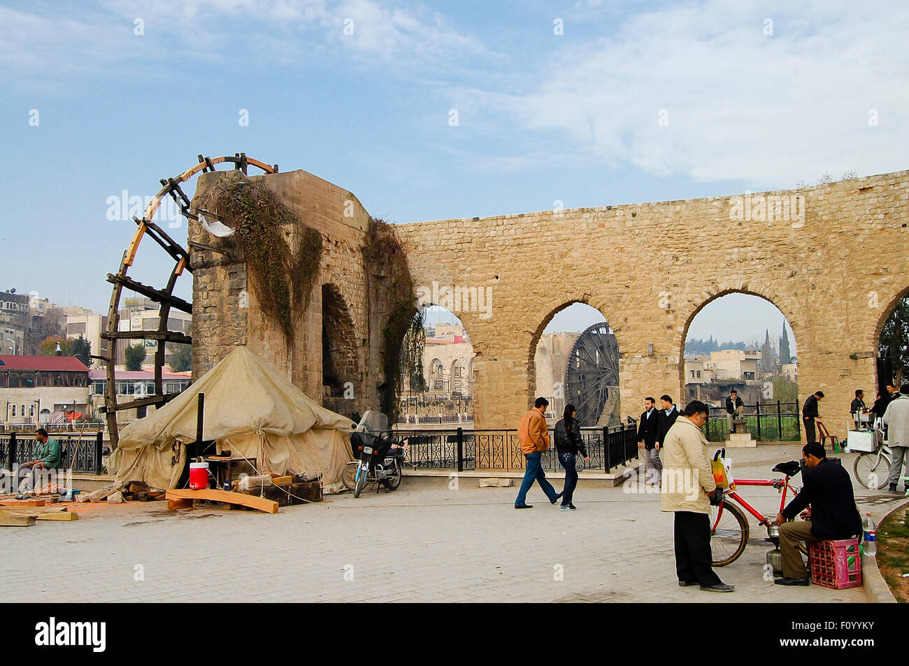 The Norias of Hama - Syria Stock Photo - Alamy