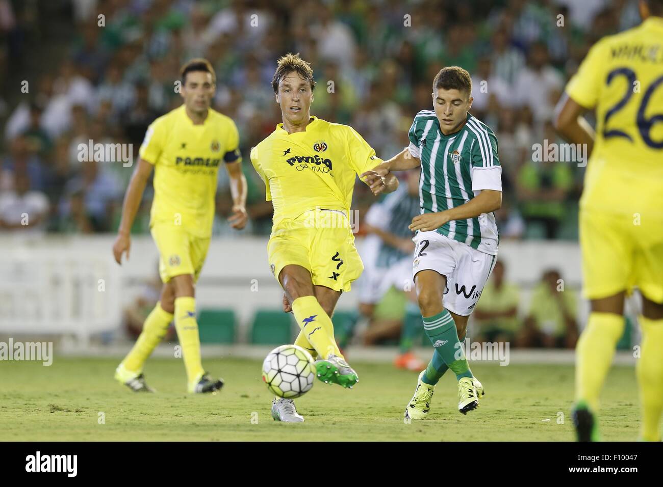 Sevilla, Spain. 23rd Aug, 2015. (L to R) Tomas Pina (Villarreal ...