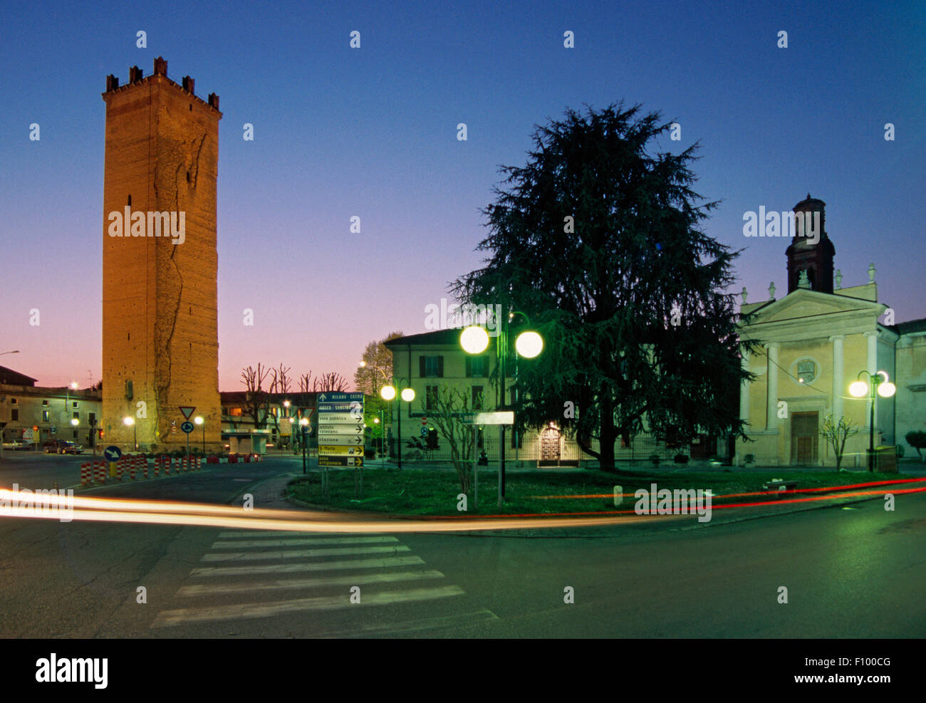Italy, Lombardy, Castelleone, Torre Isso, Tower Stock Photo - Alamy