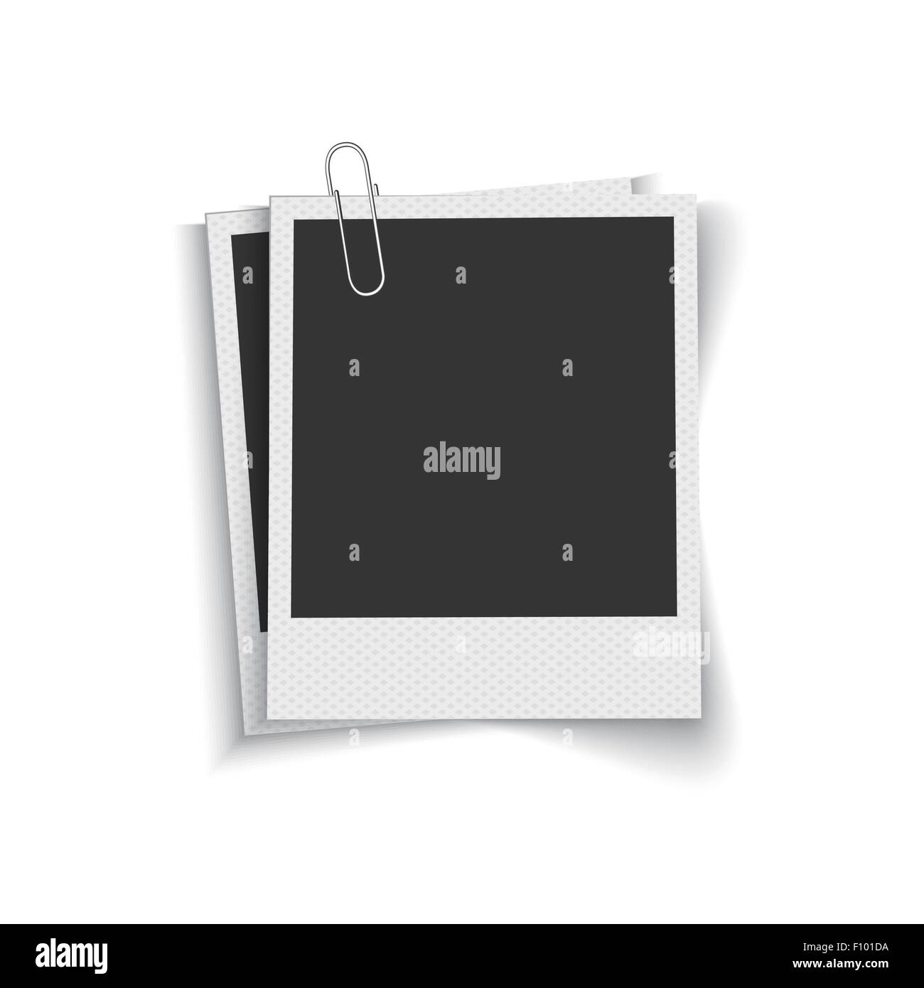 Blank photo frames with paper clip Stock Vector Image & Art - Alamy