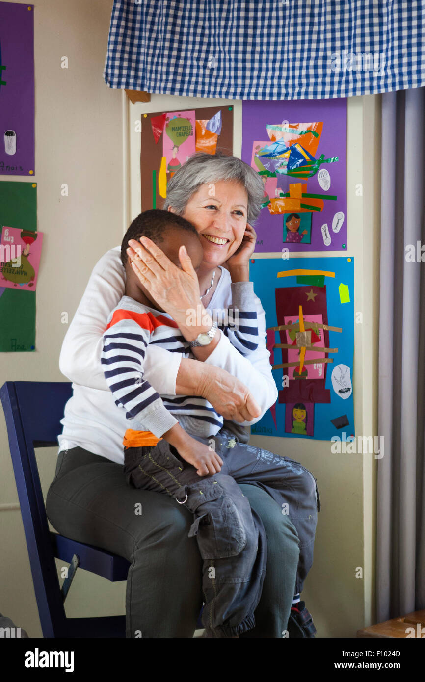 Intergenerational day care hi-res stock photography and images - Alamy